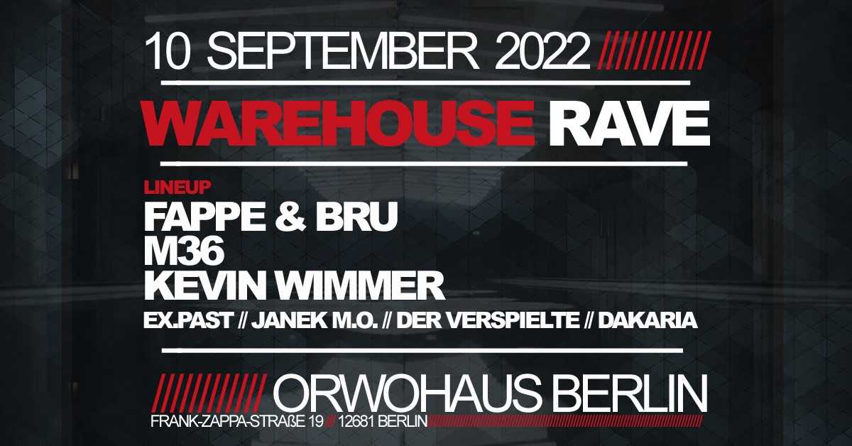 Warehouse Rave at ORWO Haus, Berlin