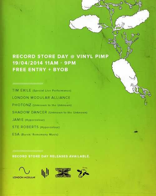 Record Store Day Concert at Vinyl Pimp at Vinyl Pimp Record Shop, London