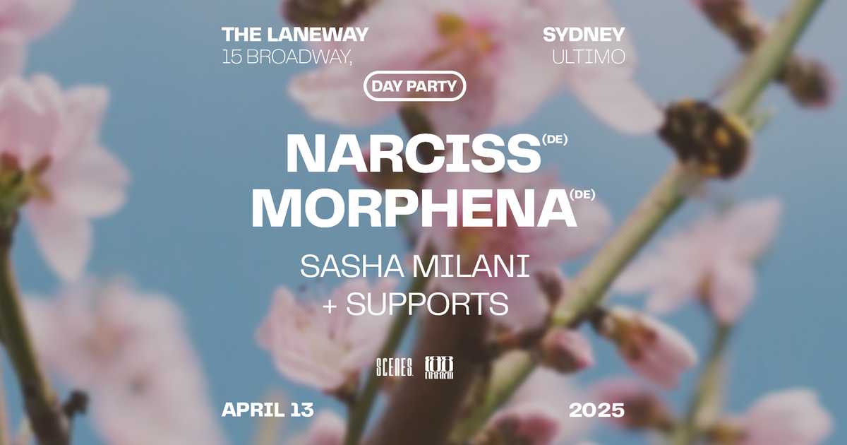 [CANCELLED] 188 Naarm x SCENES. — Day Party Ft. Narciss & Morphena at ...