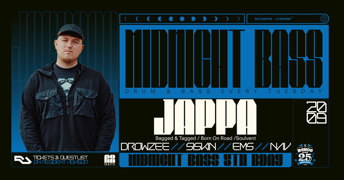 Midnight Bass // 5th Birthday Pt.1 with JAPPA (Bristol) em The Bongo ...