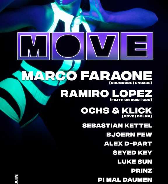 Move with Marco Faraone, Ramiro Lopez, Ochs & Klick and Many More at Tanzhaus West, Frankfurt