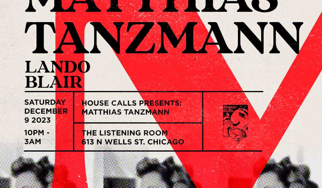 House Calls with Matthias Tanzmann at The Listening Room, Chicago
