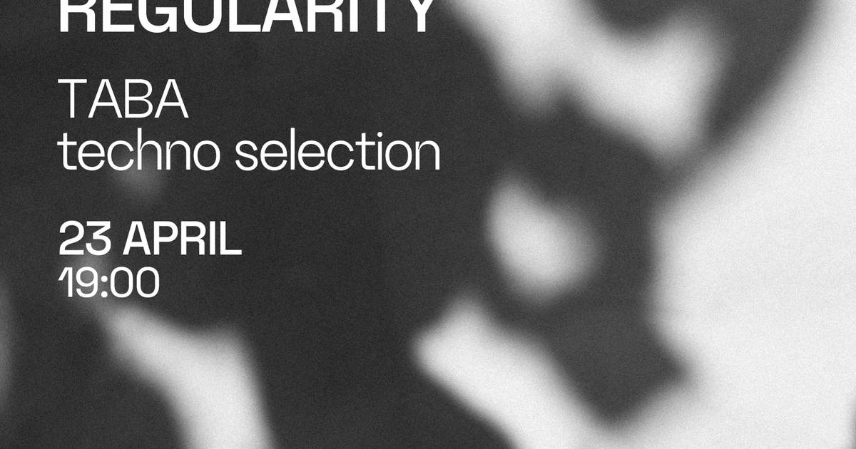 Temporal Regularity x TABA Techno Selection at Taba Record Store, Sofia