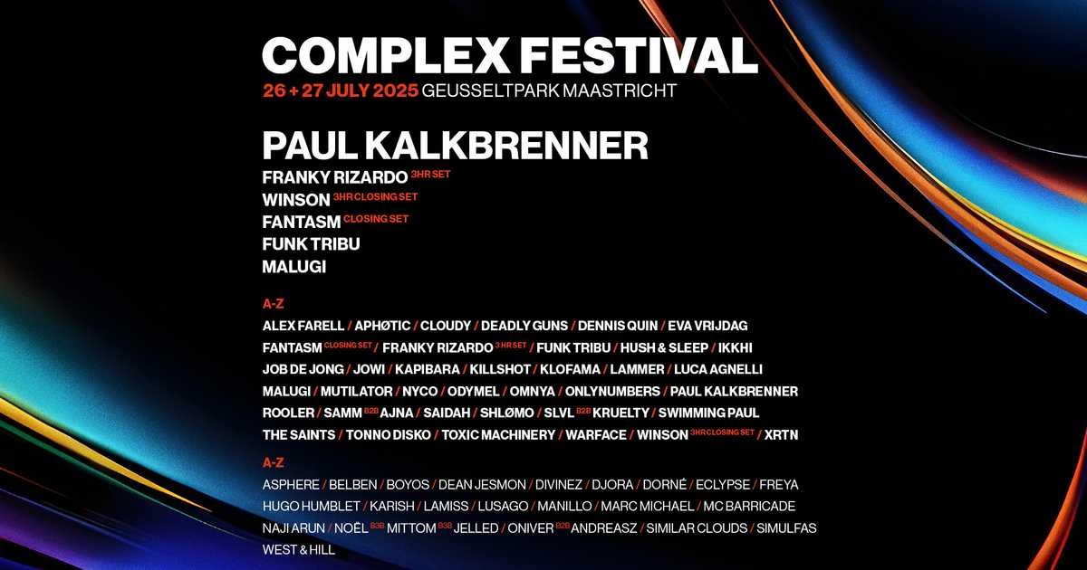 Complex Festival 2025 at Geusseltpark, Maastricht, Netherlands
