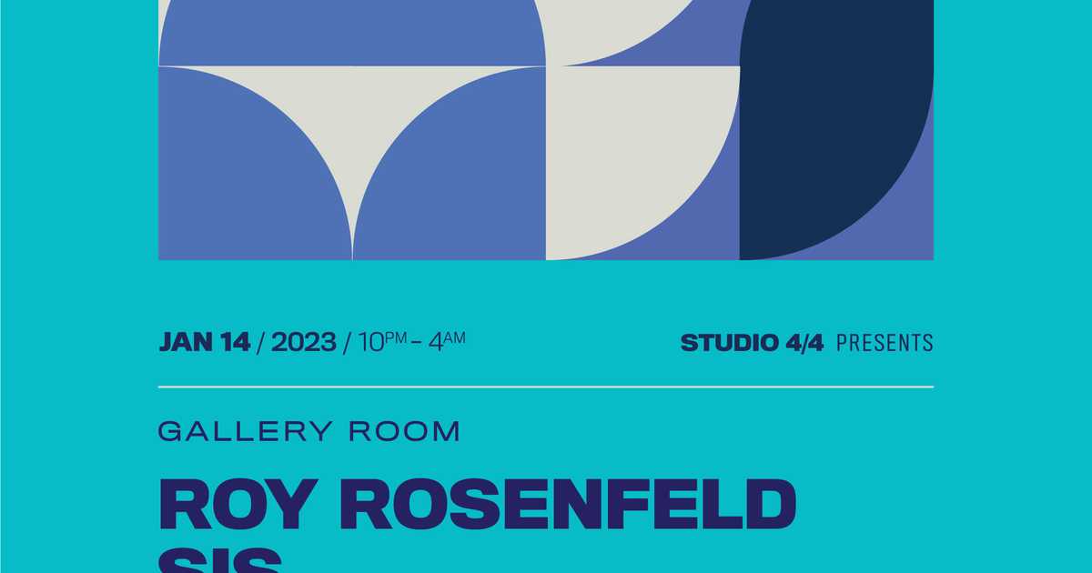 Studio 4/4 presents Roy Rosenfeld and SIS at The Monkey Loft, Seattle