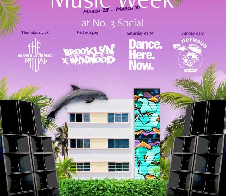 Miami Music Week at No. 3 Social en No 3 Social, Miami