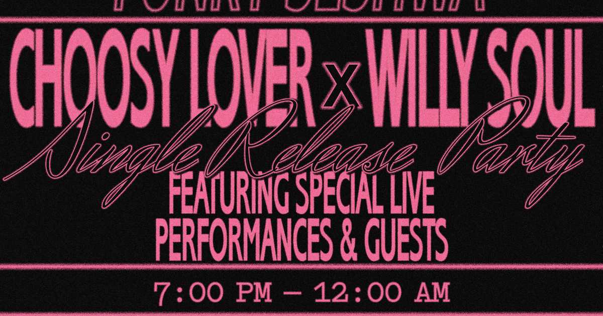 Funky Seshwa presents: Choosy Lover x Willy Soul Single Release Party at Flipper's Roller Boogie ...
