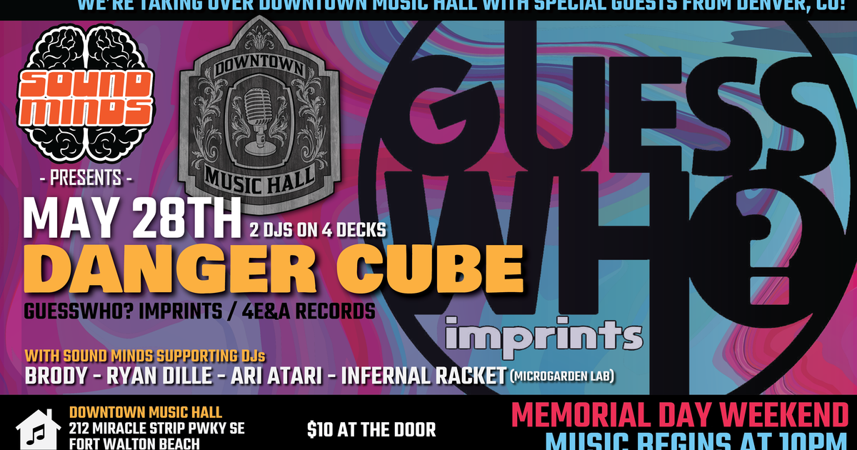 Sound Minds presents Danger Cube at TBA - Downtown Music Hall (212 Miracle Strip Pkwy SE, Fort ...