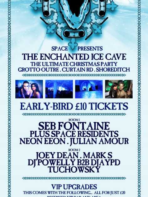 Space presents The Enchanted Ice Cave The Ultimate Christmas Party en ...
