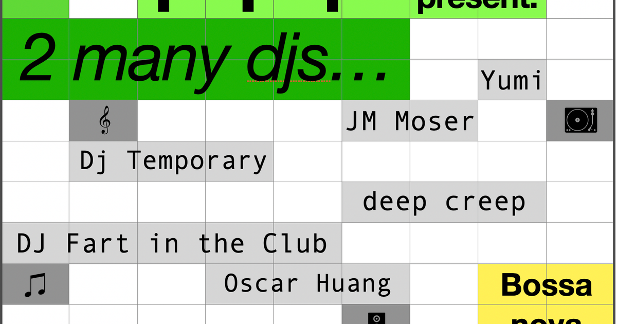 pi pi pi + Imaginary Friend present: 2 Many DJs en Bossa Nova Civic ...