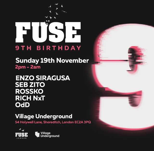 Fuse 9th Birthday em Village Underground, London