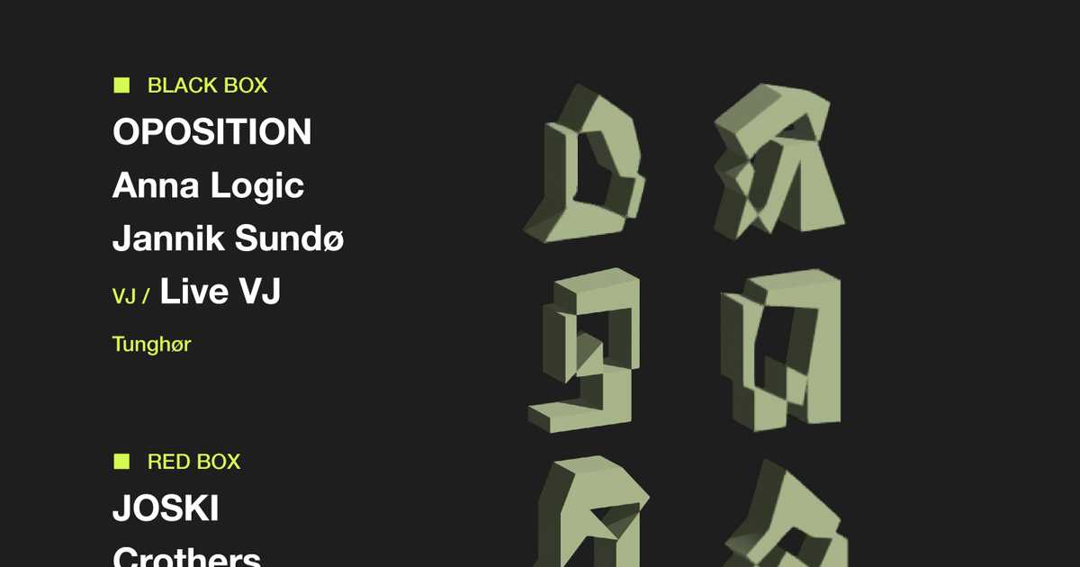 Tunghør: OPOSITION / Anna Logic / Jannik Sundø / JOSKI / Crothers ...