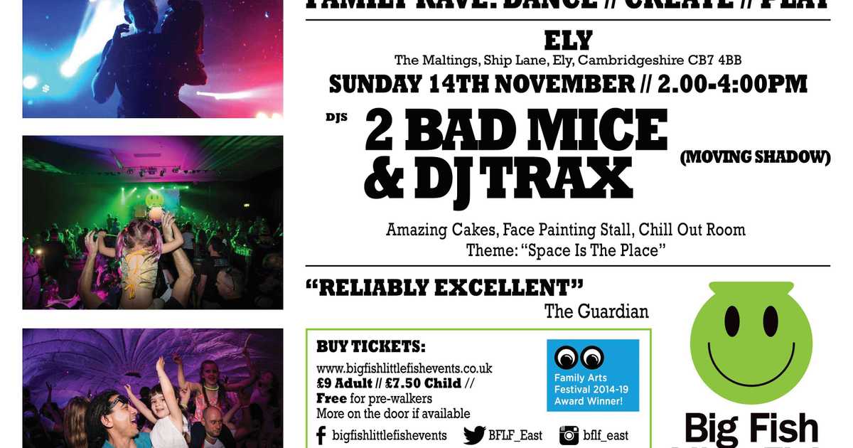 Big Fish Little Fish - Family Rave en Epic Studios, South + East