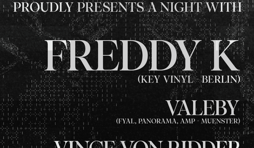 PANORAMA w/ Freddy K, Valeby and Vince von Ridder en Amp, Münster