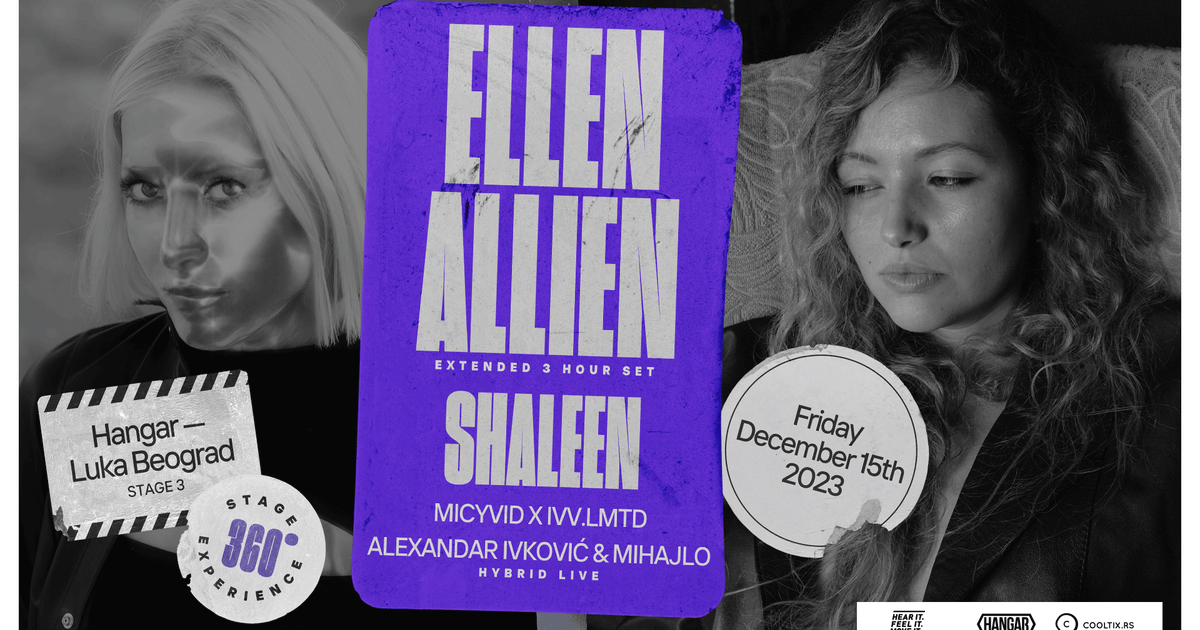 Ellen Allien & Shaleen at Hangar I 15.12 at Hangar, Belgrade
