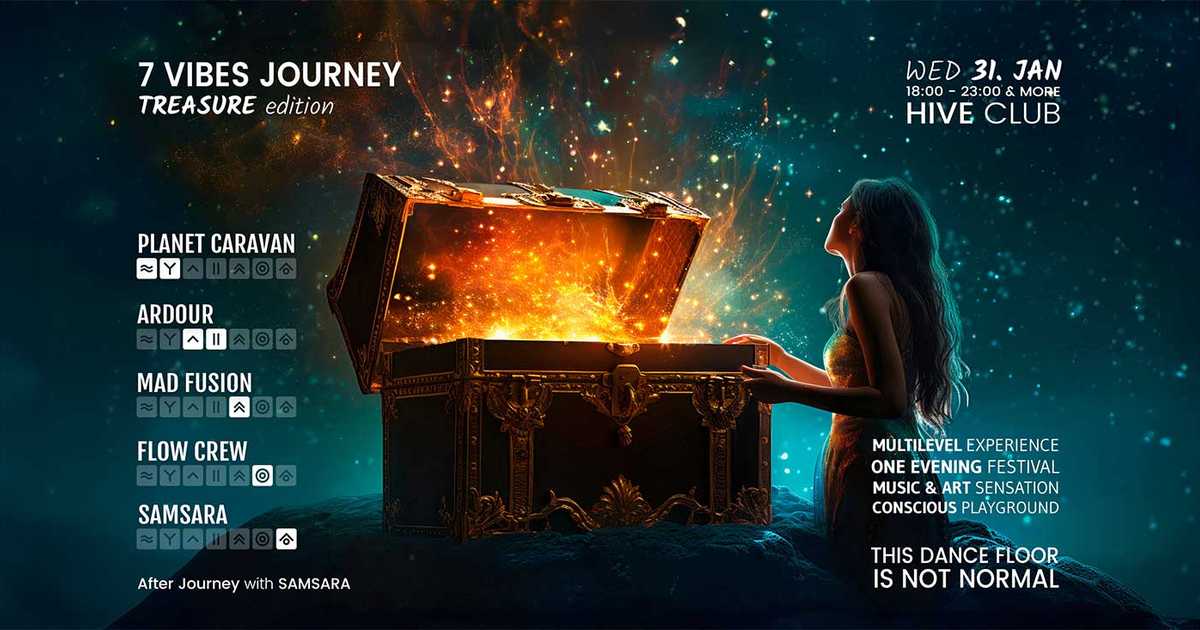 7 Vibes Journey :: Treasure at Hive Club, Zurich