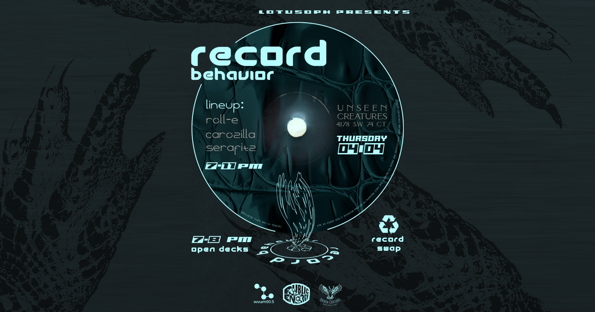 Record Behavior at Unseen at Unseen Creatures Brewing & Blending, Miami