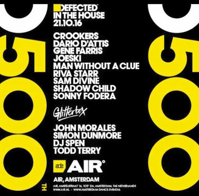 Defected In The House 500 - ADE 2016 at Air, Amsterdam