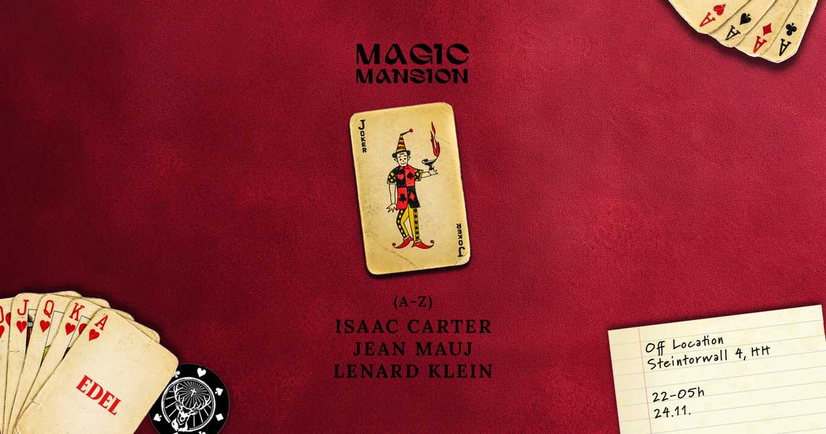 Magic Mansion ed. 11. ps Isaac Carter, Lenard Klein at an old casino em ...