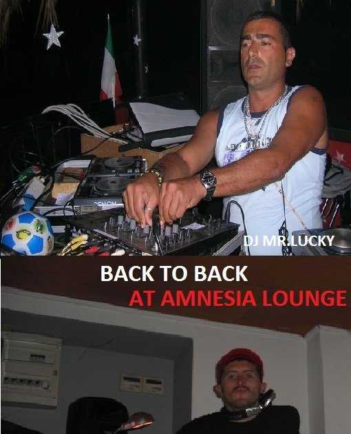Back To Back Morf Dj vs Dj Mr.Lucky Free Entry at Amnesia Lounge, Sicily
