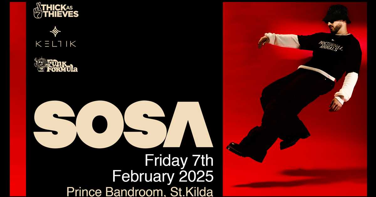 SOSA (UK) at Prince Bandroom, Melbourne