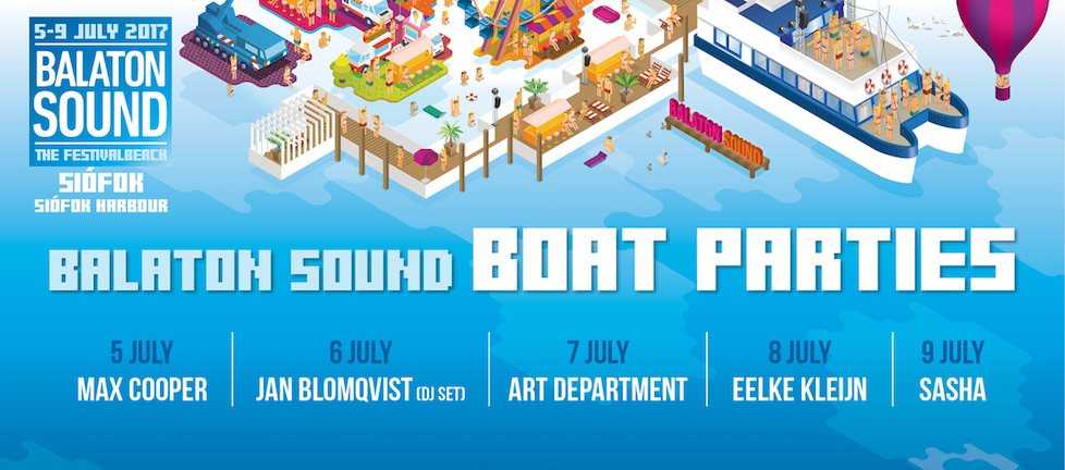 Balaton Sound Boat Parties at Siófok Harbour, Hungary