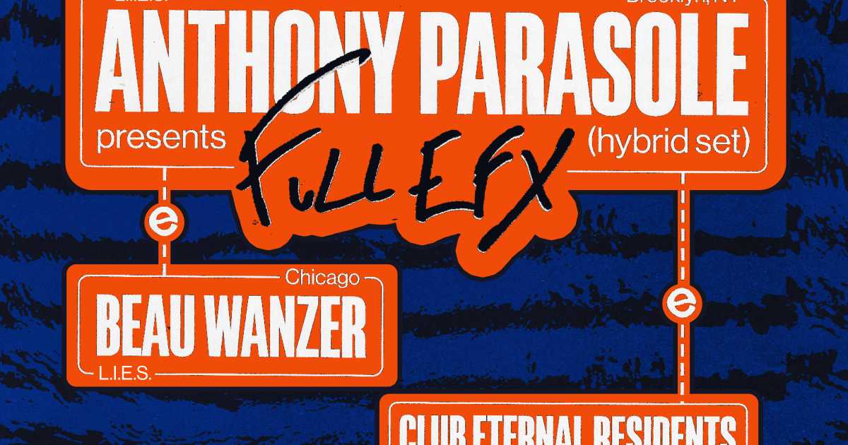 Club Eternal NYE: Anthony Parasole Pres. FULL EFX (Hybrid Set), Beau ...