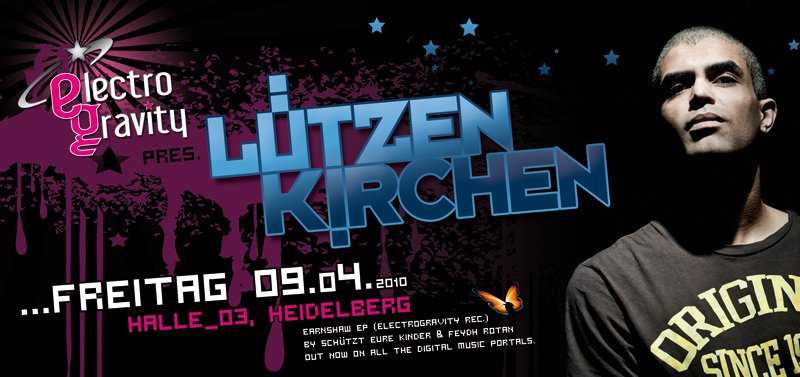 Electrogravity Pres. Lützenkirchen em halle02, Heidelberg