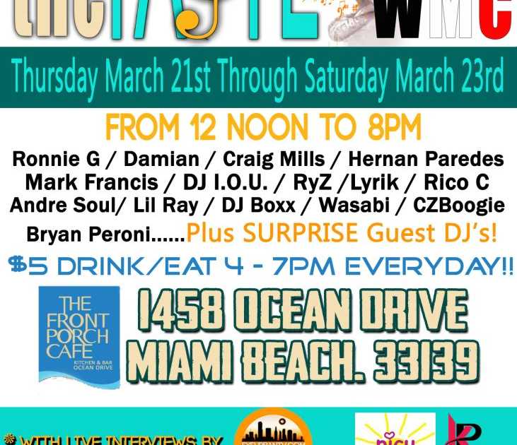 The Taste at WMC bei The Front Porch Cafe, Miami