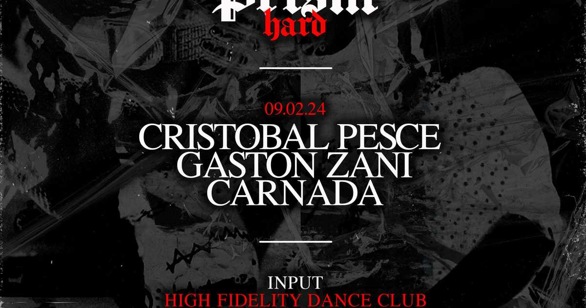 PRISM pres CRISTOBAL PESCE at INPUT High Fidelity Dance Club, Barcelona