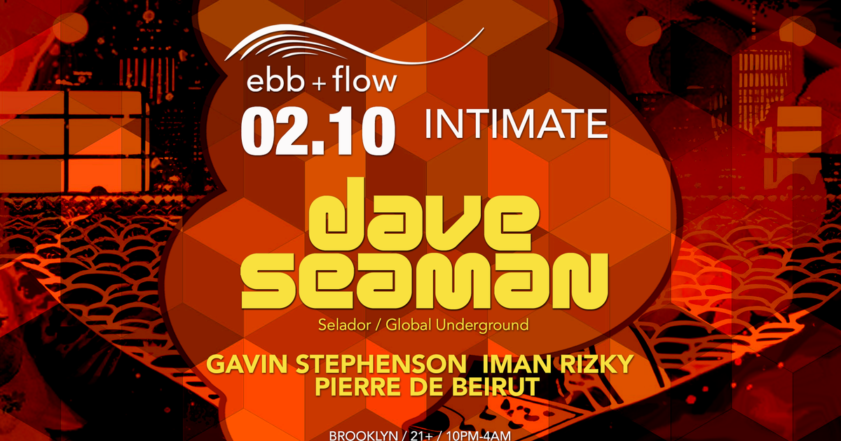 ebb + flow Intimate with Dave Seaman at TBA - Brooklyn Venue, New York ...