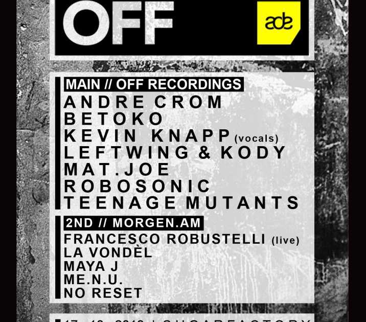 ADE: White Rabbit Invites Off Recordings at Sugar Factory, Amsterdam