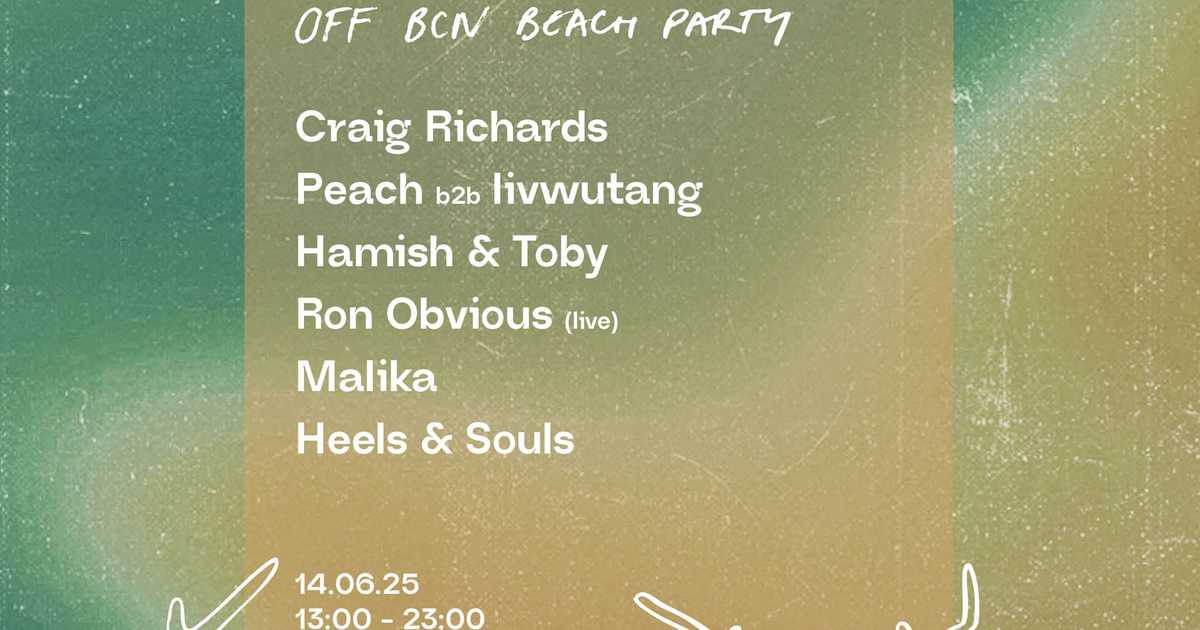 Dimensions OFF BCN Beach Party at Hola Club Sitges (Cala Vallcarca ...