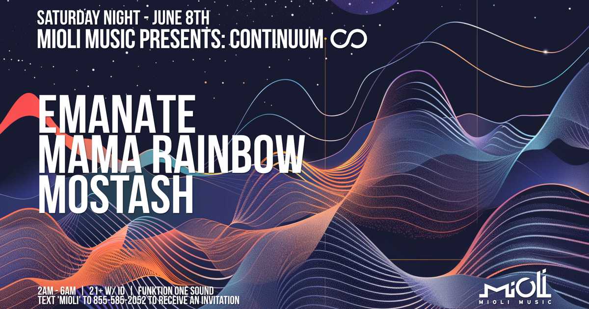Mioli Music presents: Continuum at TBA - San Francisco, San Francisco ...