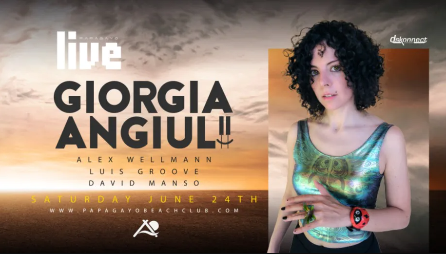 𝗚𝗜𝗢𝗥𝗚𝗜𝗔 𝗔𝗡𝗚𝗜𝗨𝗟𝗜 𝗟𝗶𝘃𝗲 𝗦𝗘𝗧 at Papagayo at Papagayo Beach Club, Canary Islands
