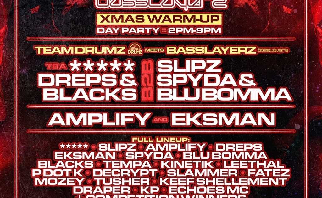 TEAM DRUMZ & BASSLAYERZ XMAS PARTY at Basing House, London