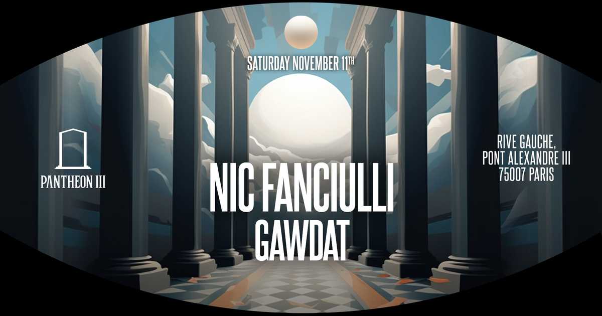 PANTHEON presents: Nic Fanciulli & Gawdat - 11/11 en TBA - PANTHEON ...