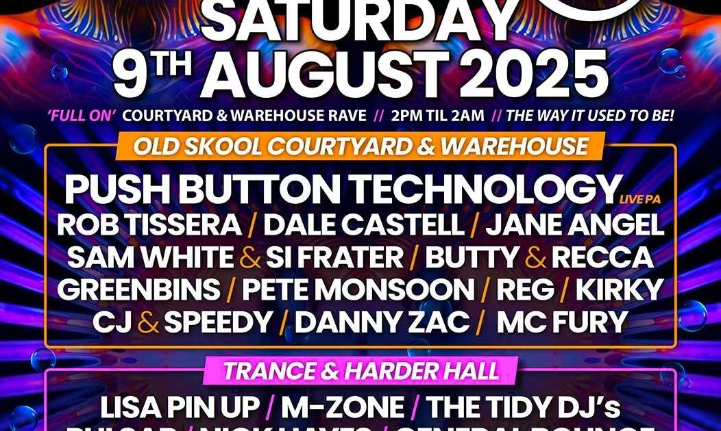 Rejuvenation Summer All Dayer Rave 2025 at Beaver Works, Leeds