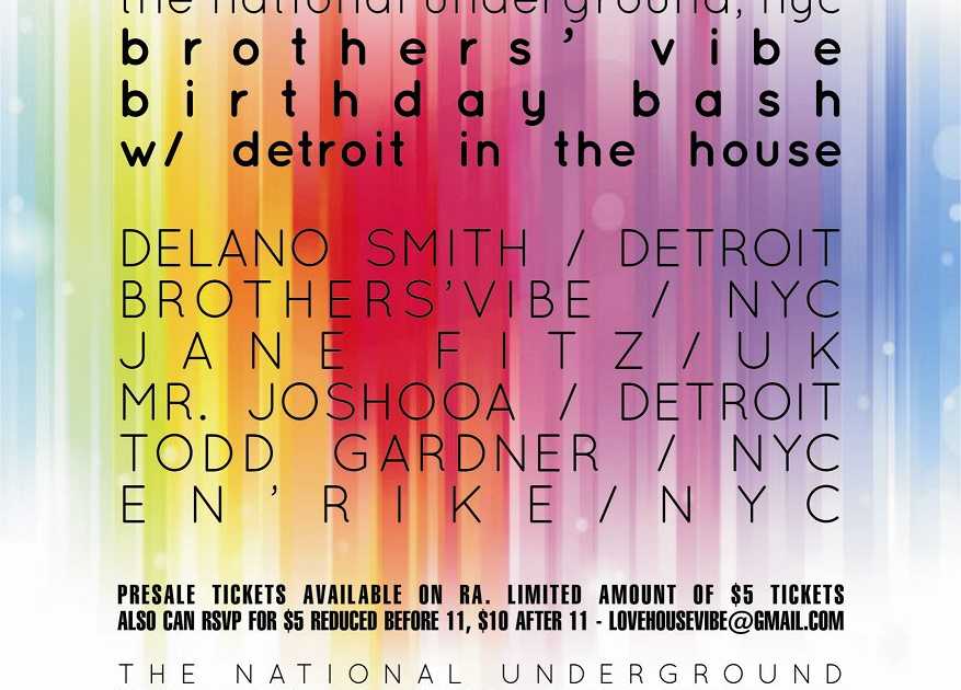 Brothers Vibe Birthday Bash with Delano Smith, Jane Fitz, Todd Gardner, Mr. Joshooa, En'Rike bei ...