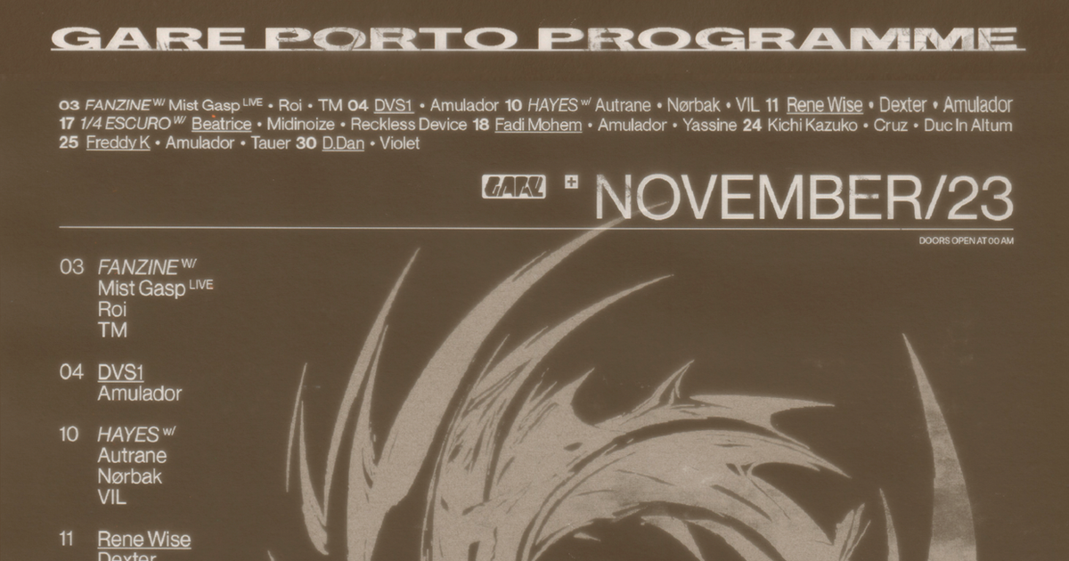 Rene Wise + Dexter + Amulador at Gare Porto, Porto