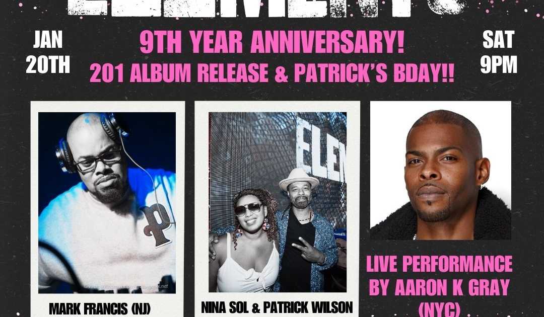 ELEMENTS 9th Year Anniversary with Mark Francis at TBA - Oakland, San ...