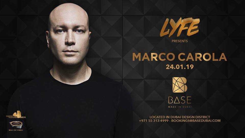 Marco Carola dubai - Lyfe Thursday at Base, Dubai