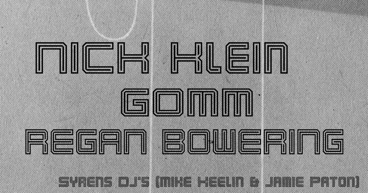 Calling Cards Publishing presents: Nick Klein, GOMM, Regan Bowering ...