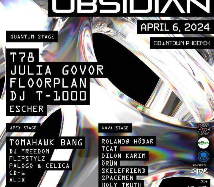 Techno Snobs x Sub Terra x Walter Productions present: Obsidian 2024 ...