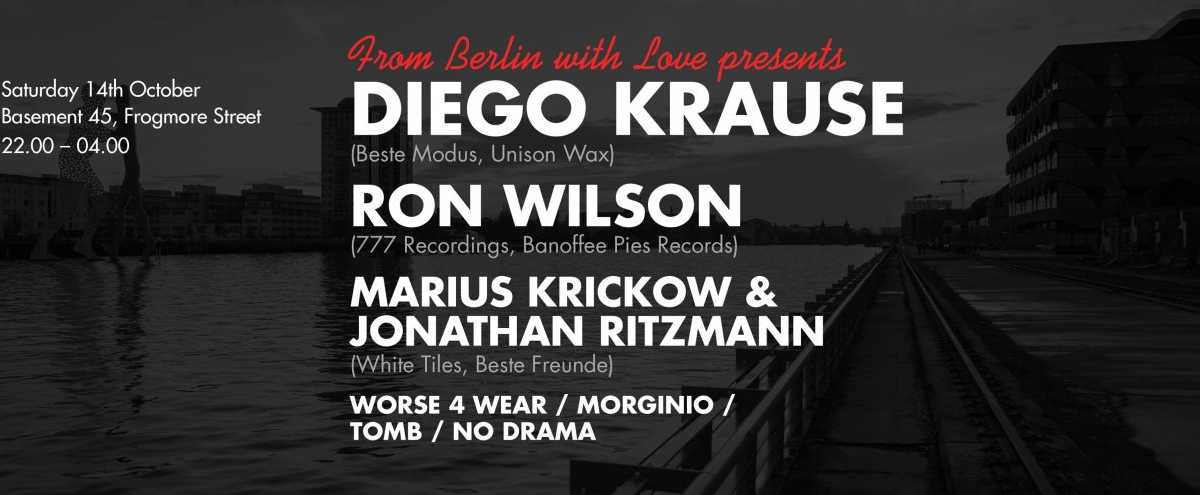 Fbwl presents: Diego Krause & Ron Wilson a Basement 45, Bristol