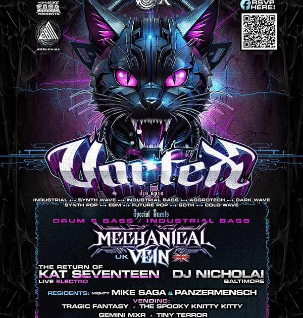 VorteX FRI JUNE 21ST. 2024 with MECHANICAL VEIN + KAT 17 & Dj Nicholai ...