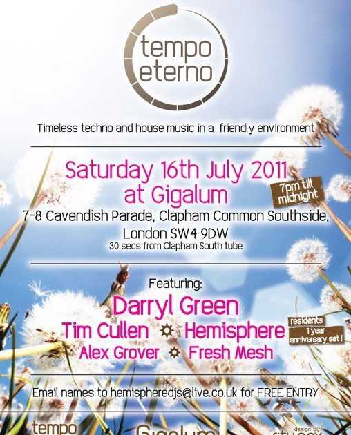 Tempo Eterno with Very Special Guests Darryl Green & Tim Cullen em ...