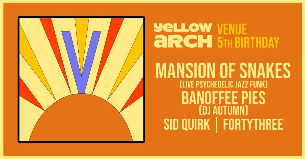 Yellow Arch Venue 5th Birthday en Yellow Arch Studios, Sheffield