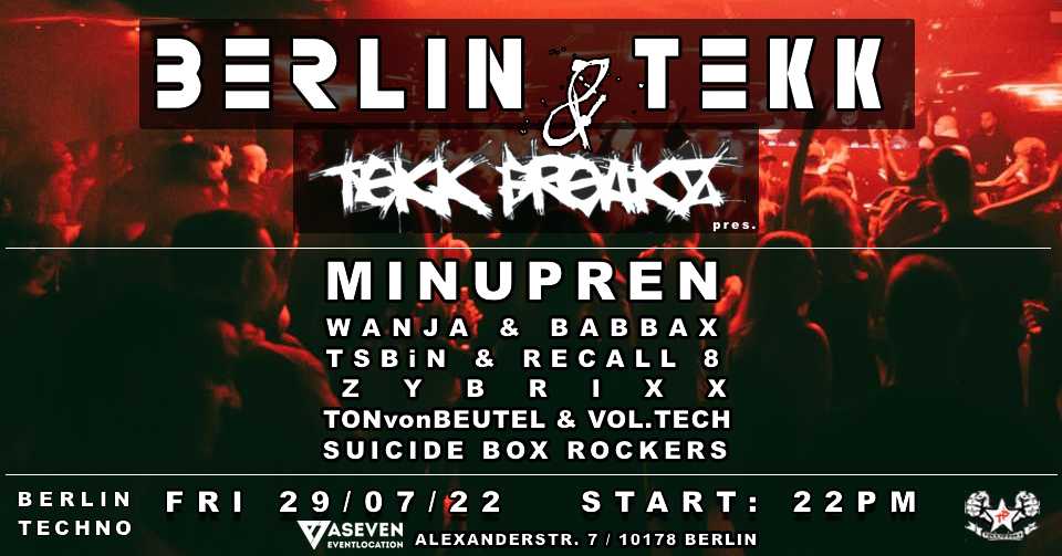 BERLIN TEKK & TEKK FREAKZ: WE LOVE HARDTEKK at ASeven, Berlin