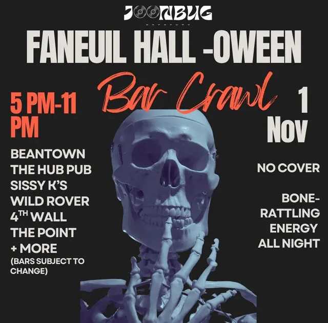 TBA Boston Faneuil Hall Halloween Bar Crawl 11/1 at The TBA - Beantown ...